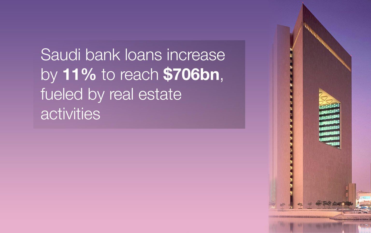 Saudi bank loans increase by 11 percent to reach $706bn - Insights KSA